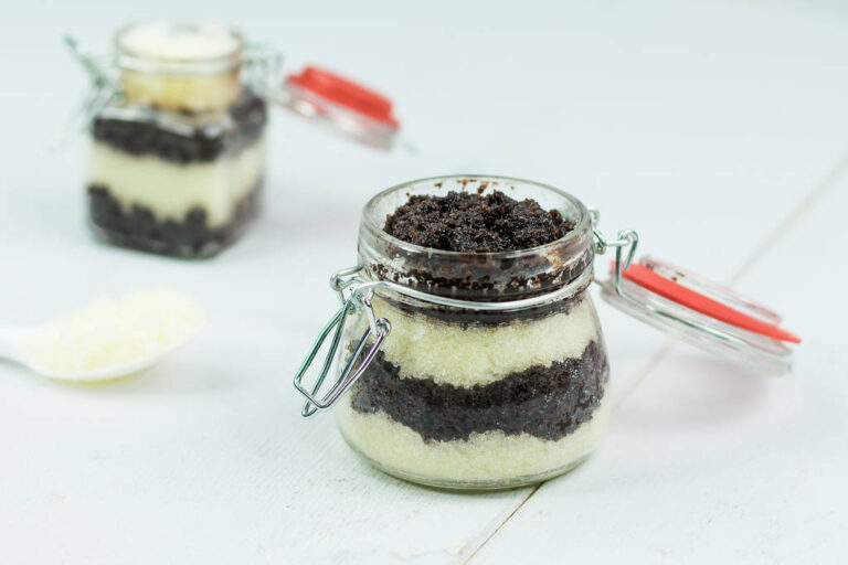 DIY Winter Body Scrub selber machen / Zuckerpeeling Schoko Vanille